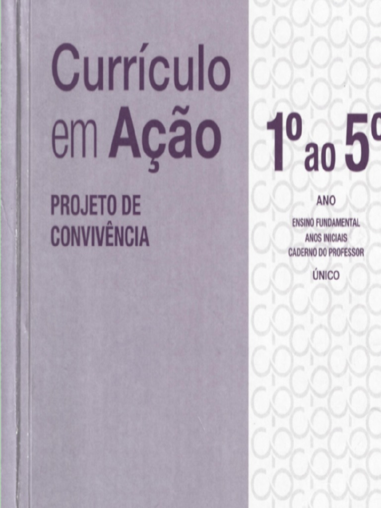 Projeto de Convivência - Caderno Do Professor - 5° Ano | PDF