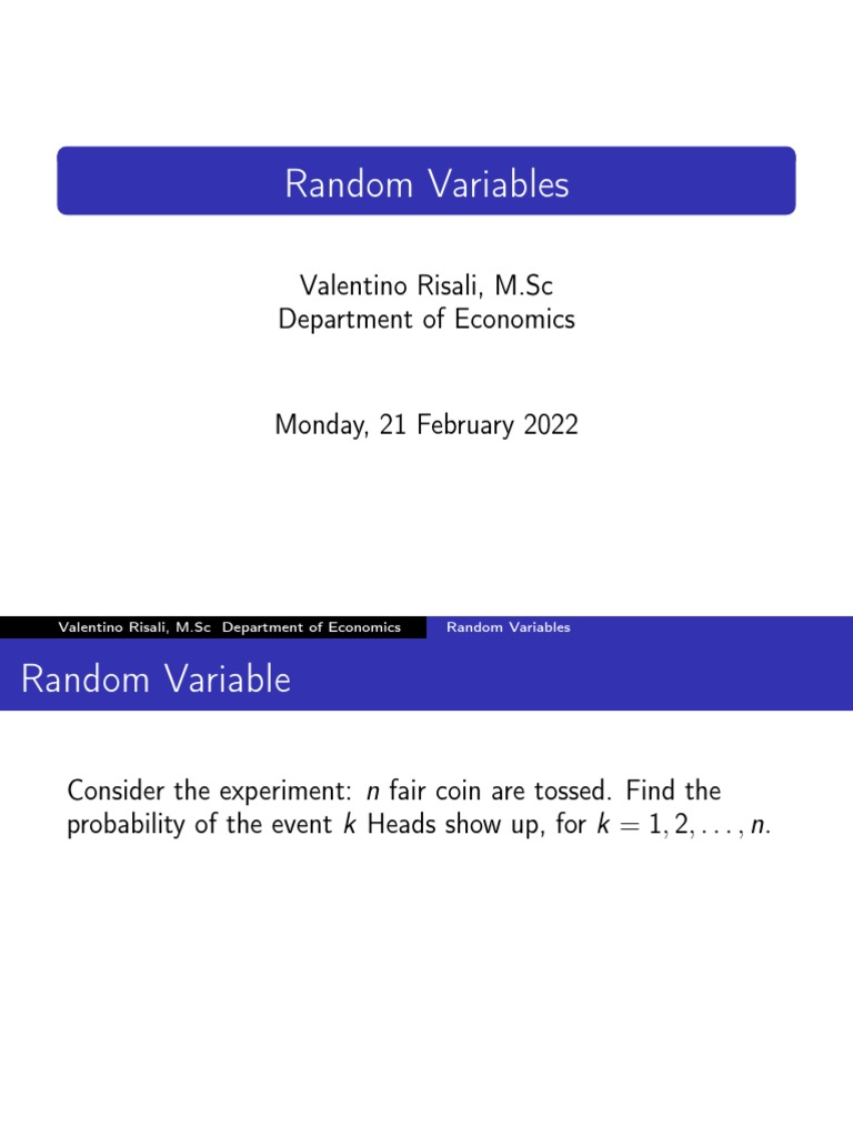 3 PPT Statek2 21feb v1 | PDF | Probability Distribution | Random Variable