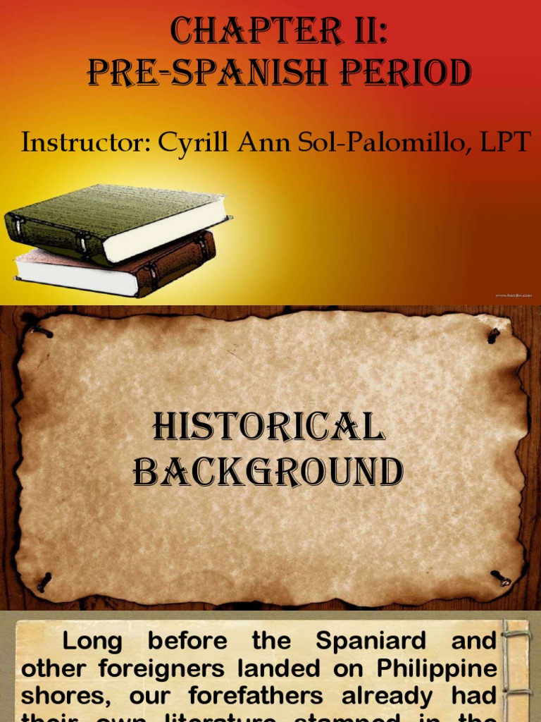 PDF Chapter II Pre Spanish Period | PDF | Poetry | Epic Poetry