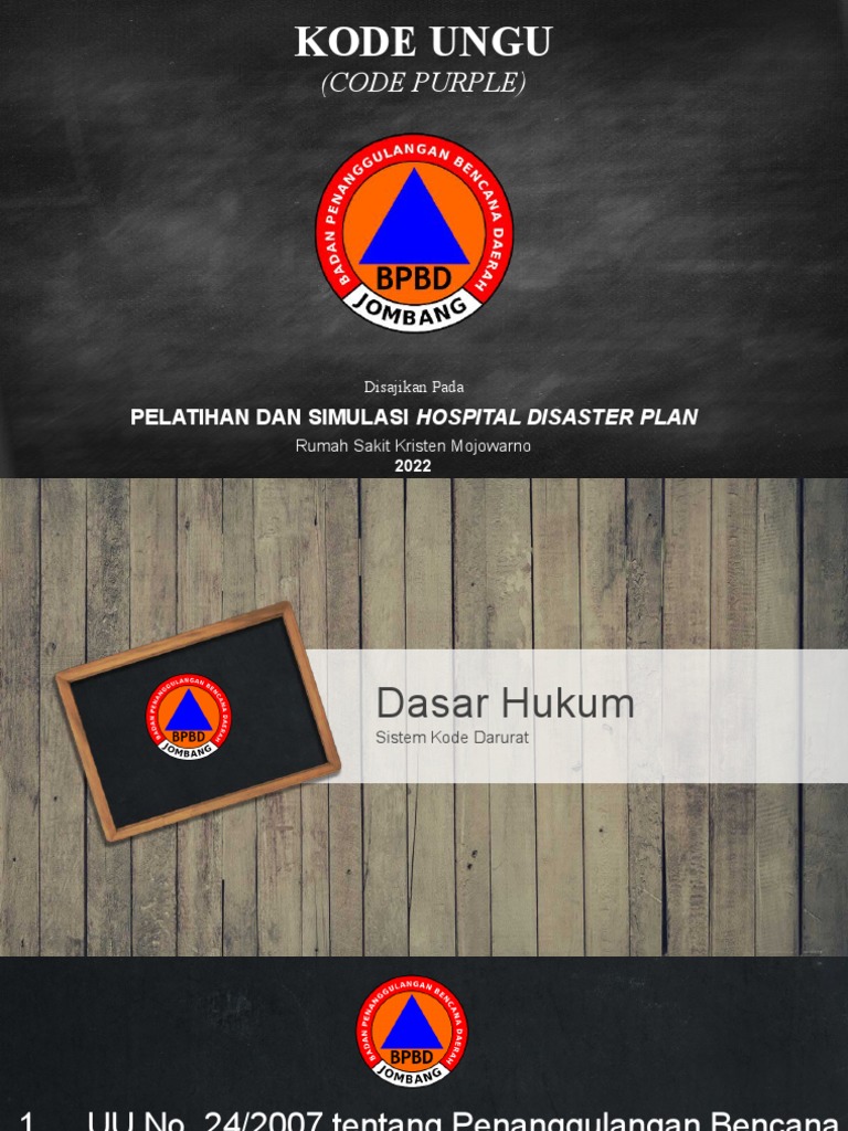 Materi Code Purple (Evakuasi) | PDF