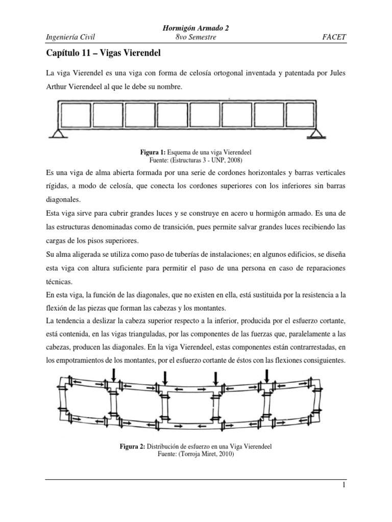 Vigas Vierendeel: Diseño y Aplicaciones | PDF | Viga (Estructura) | Doblar