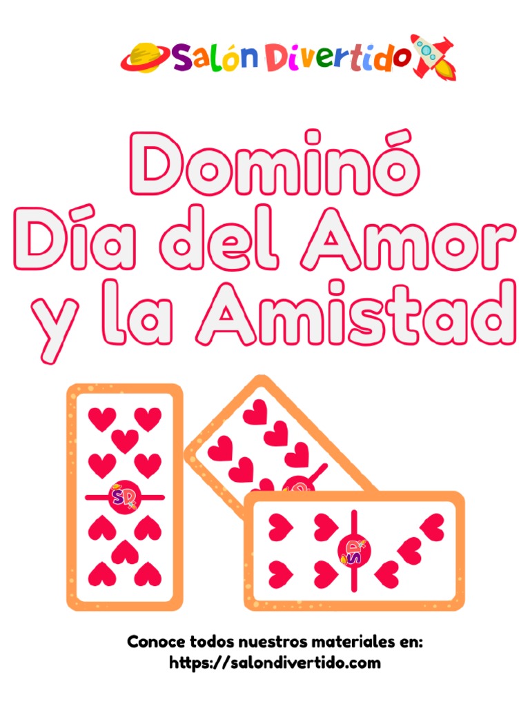 Cuadernillo Domino San Valentin | PDF
