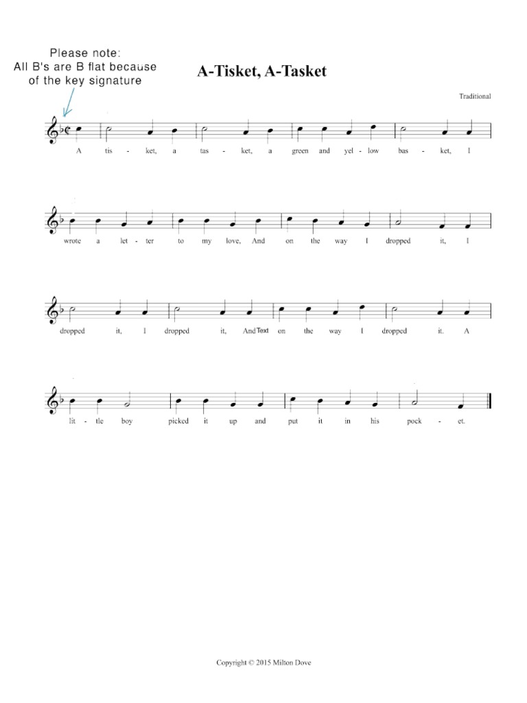A Tisket A Tasket | PDF