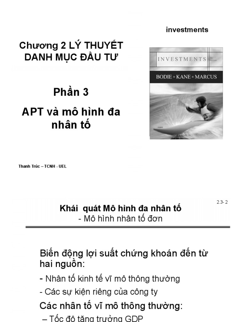Ch002-3 APT Multifactors Model (Viet) | PDF