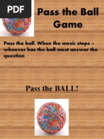 Pass The Ball Game Fun | PDF