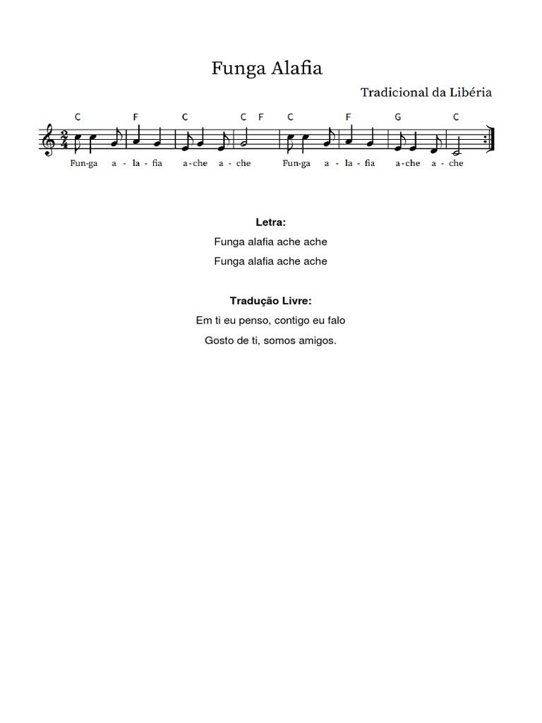 Funga Alafia | PDF