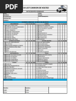 Check List Tractocamion | PDF | Camión | Neumático