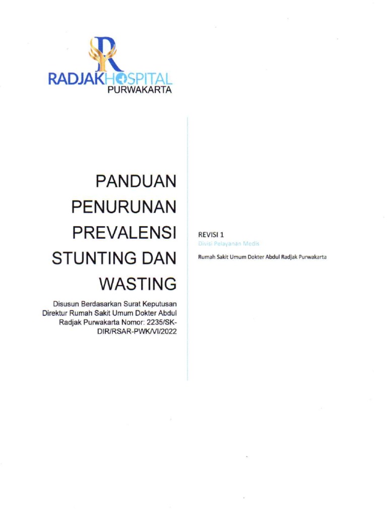 Panduan Penurunan Prevalensi Stunting Dan Wasting | PDF Panduan Penurunan Prevalensi Stunting Dan Wasting | PDF