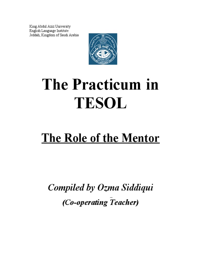 THE TEACHING PRACTICUM, The Role of The Mentor | PDF | Teachers | Mentorship