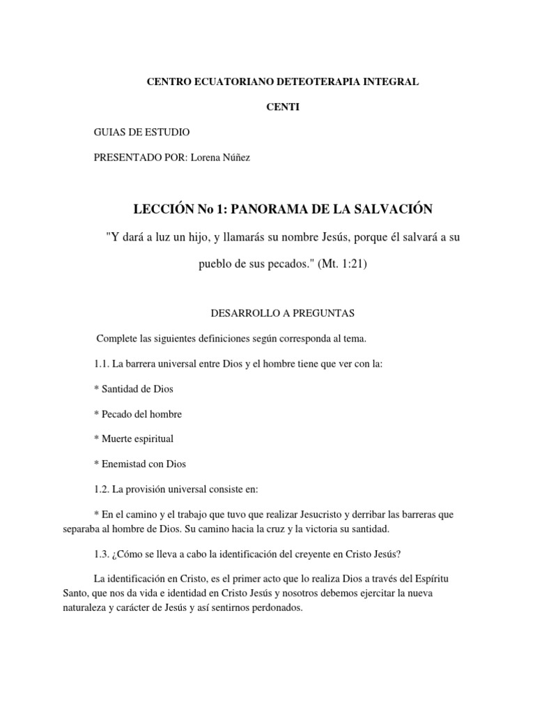 Lorena Nuñez Cf2 | PDF | Pecado | Dios