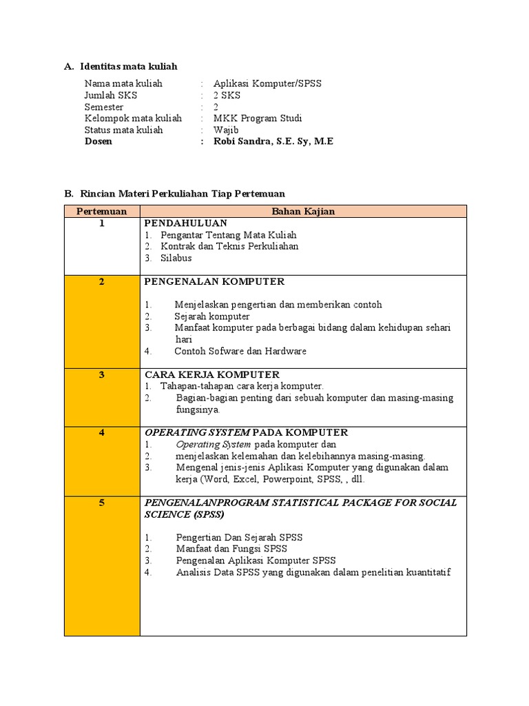 Silabus Aplikom 2023 | PDF