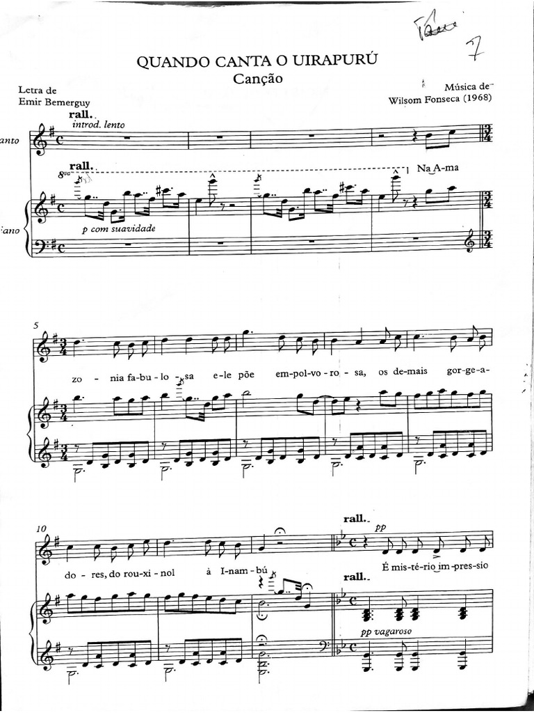 Quando Canta Uirapuru. | PDF