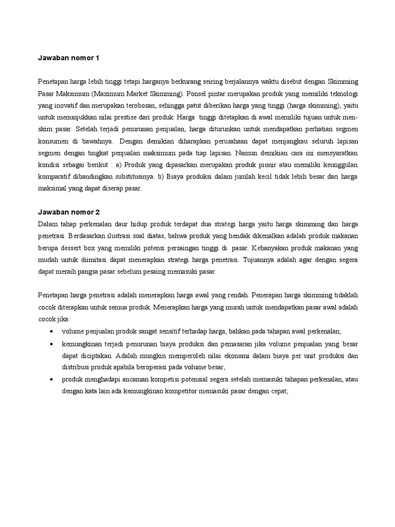 TUGAS 3 - Perencanaan Pemasaran | PDF | Karier & Perkembangan | Bisnis