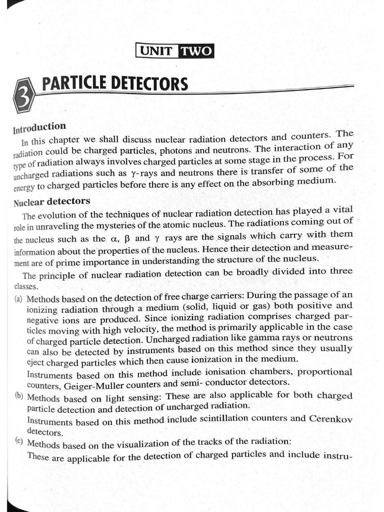 Particle Detectors Manjusha | PDF