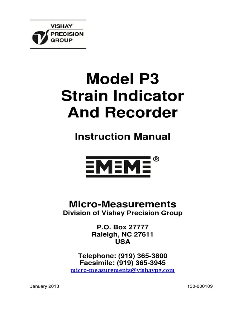 P3 Instruction Manual | PDF | Electrical Connector | Usb