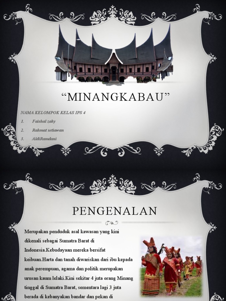 Minangkabau 1 | PDF