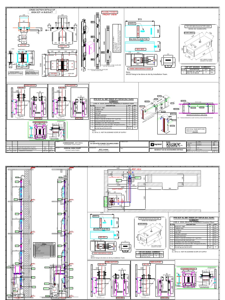 Legrand 630A Rising Main Busduct Layout DWG | PDF | Manufactured Goods ...