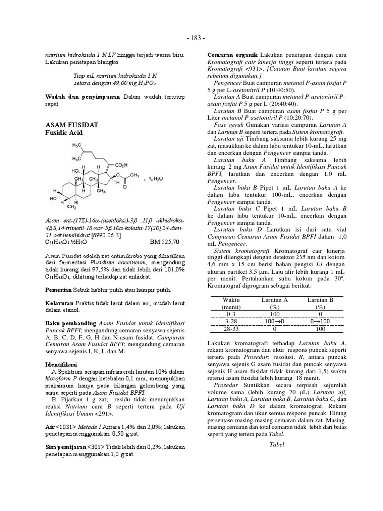 Pemerian As. Fusidat | PDF