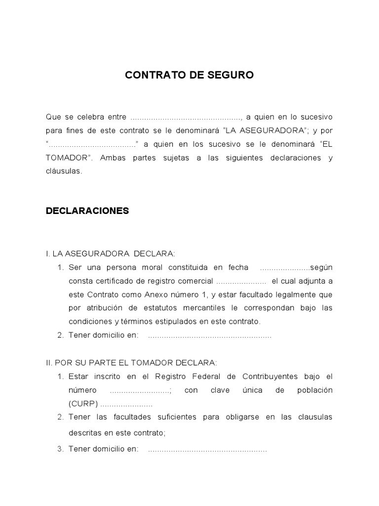 Contrato de Seguro | PDF | Seguro | Justicia