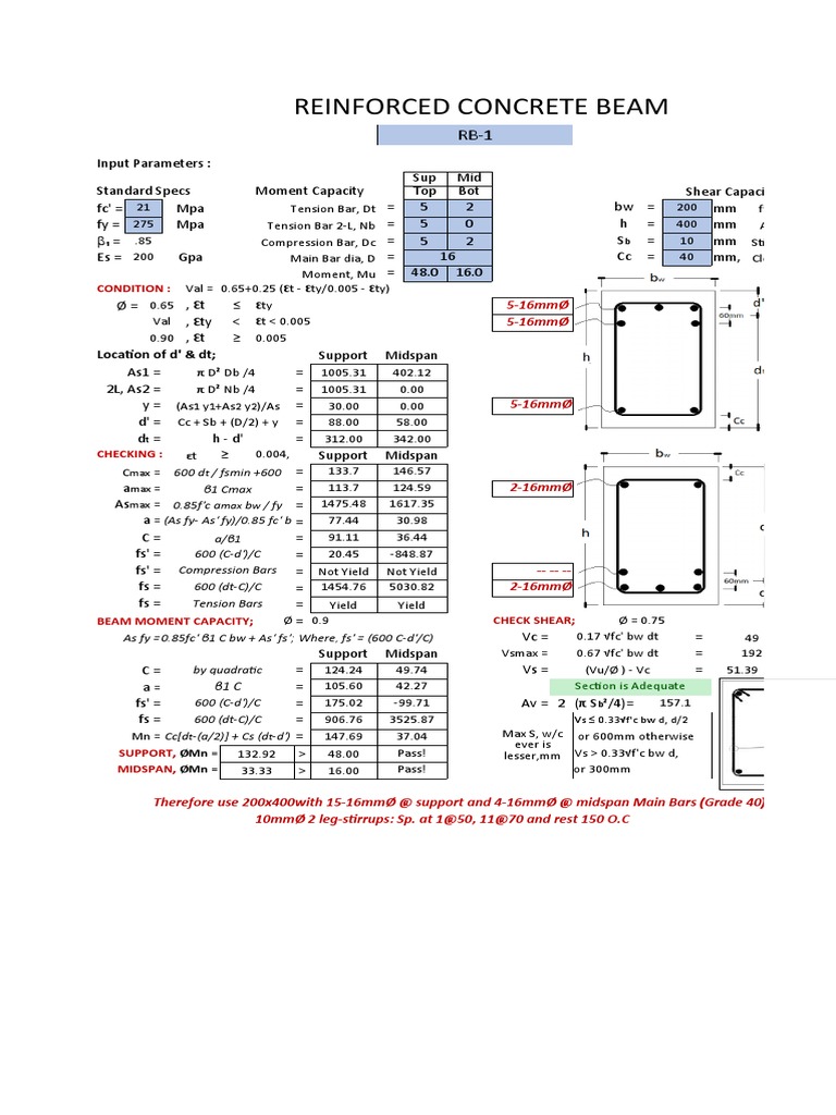 BEAM V3 | PDF | Beam (Structure) | Building Engineering