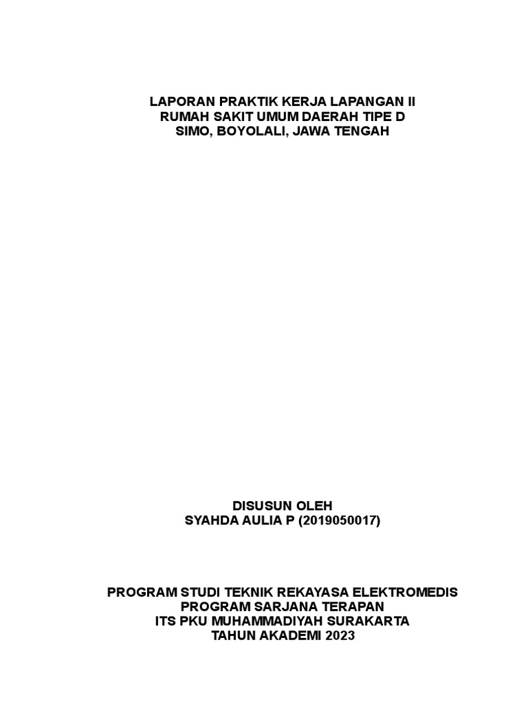 Laporan PKL II | PDF