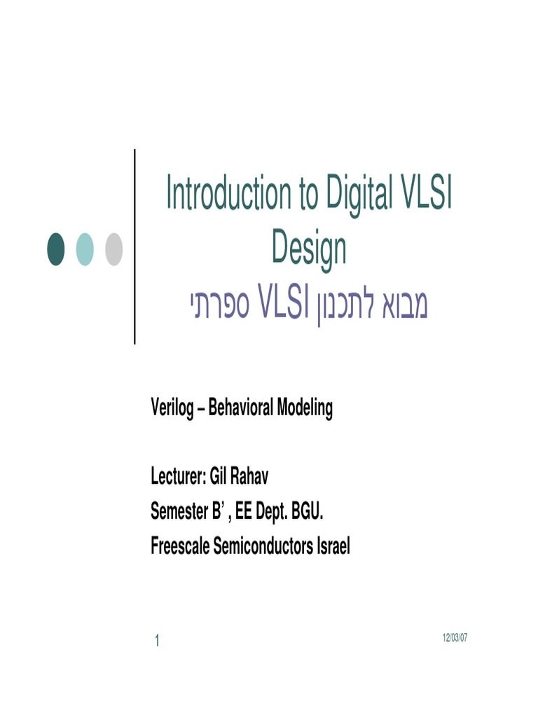 Verilog 5 Behavioral Modecndg | PDF | Control Flow | Computer Engineering