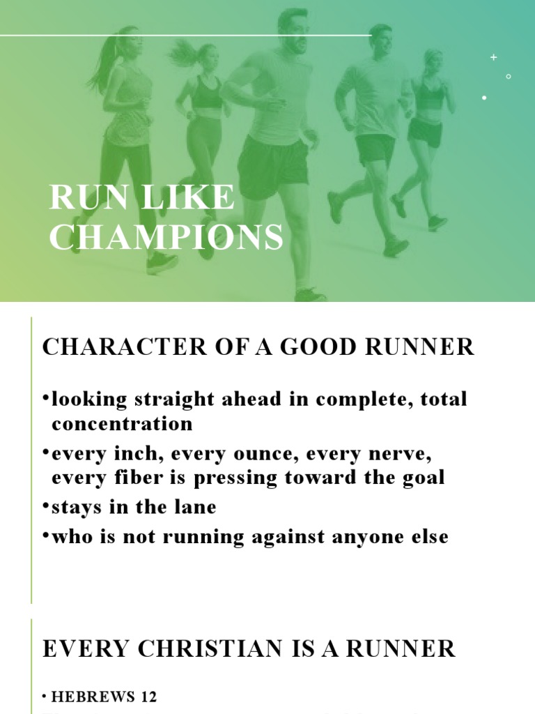 Running with Purpose: A Call to Persevere in the Christian Faith | PDF ...