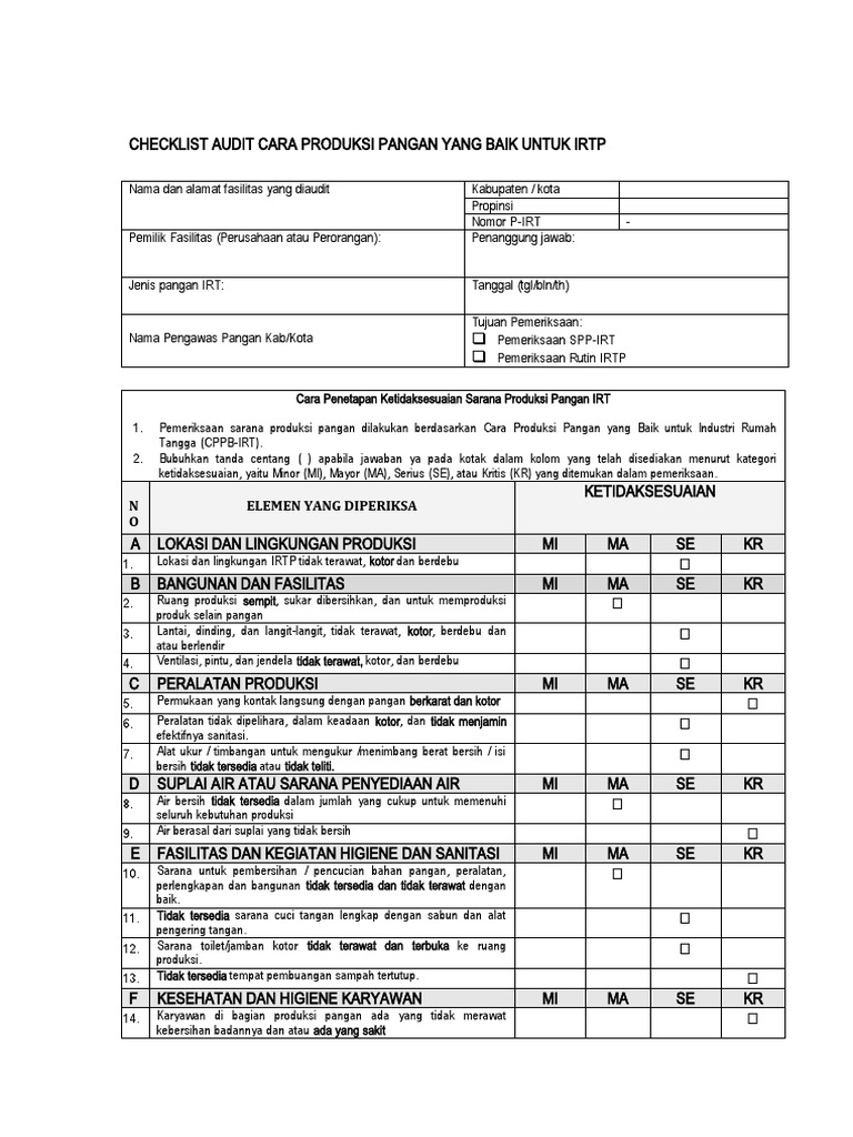 Form 5. Mock audit | PDF