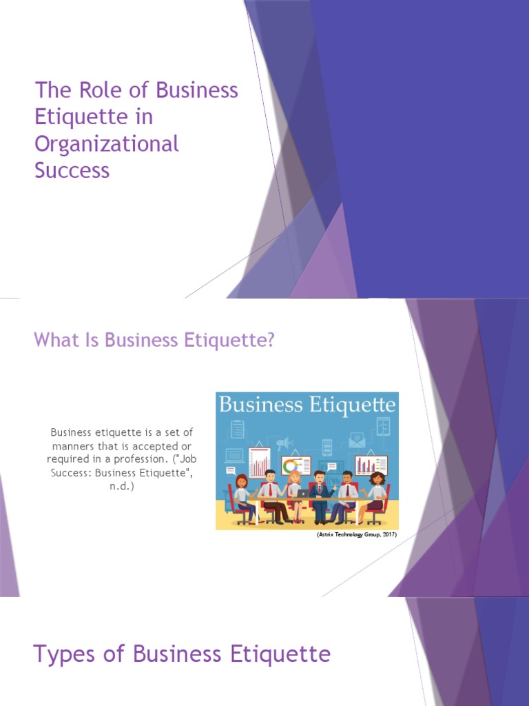 Business Etiquette | PDF | Nonverbal Communication | Communication