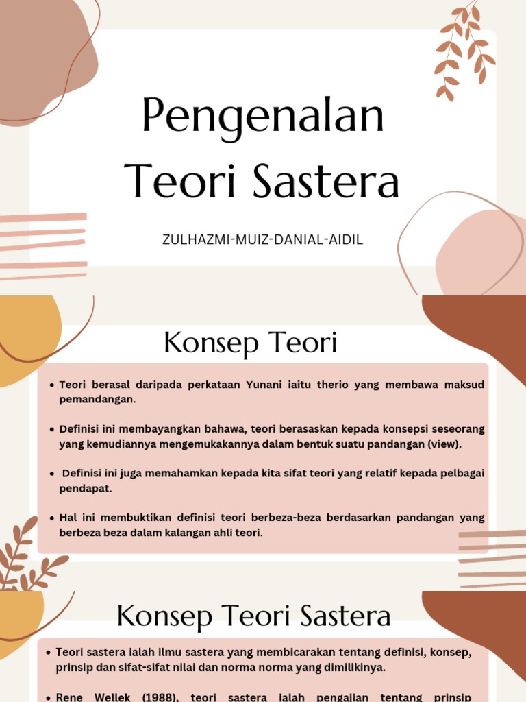 Pengenalan Teori Sastera | PDF
