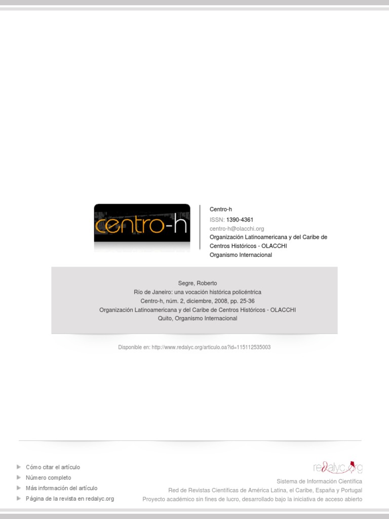 CENTROh | PDF | Rio de Janeiro | Buenos Aires