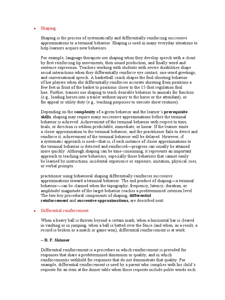 Shaping | PDF | Reinforcement | Learning