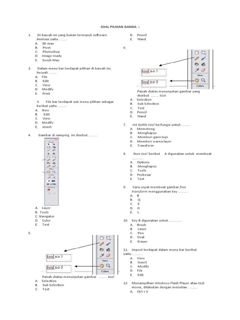 Soal DMI Kelas XII MM Semester 2 | PDF | Komputer