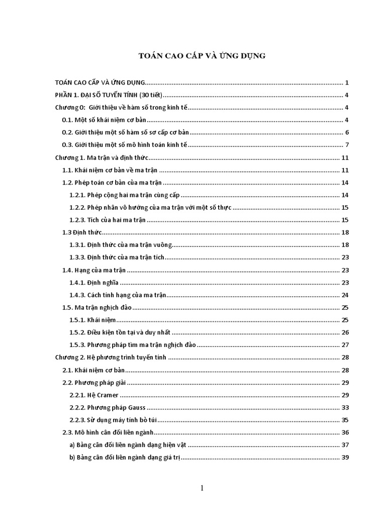 Toan Cao Cap - Toan Tai Chinh | PDF
