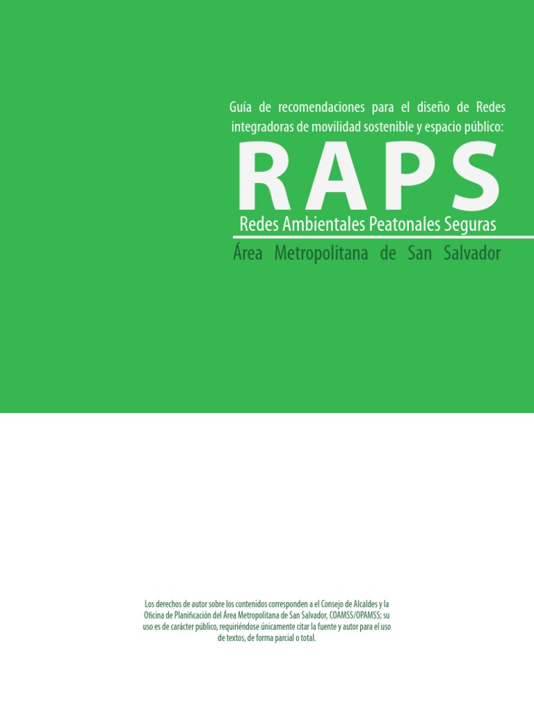 Redes Ambientales Peatonales Seguras RAPS | PDF | Invalidez | Peatonal