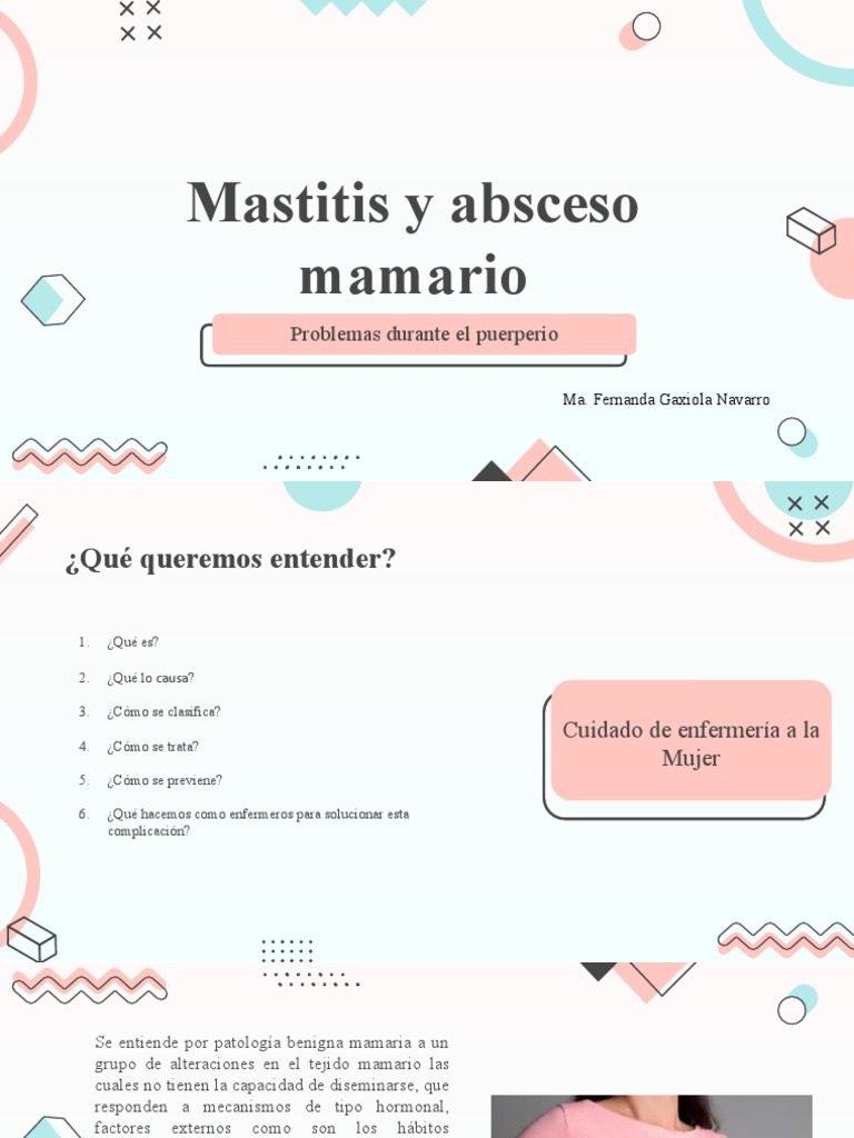 Mastitis y Absceso Mamario | PDF | Pecho | Amamantamiento