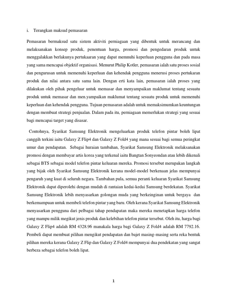 Tugasan Individu 2 Niaga (Ap025) | PDF