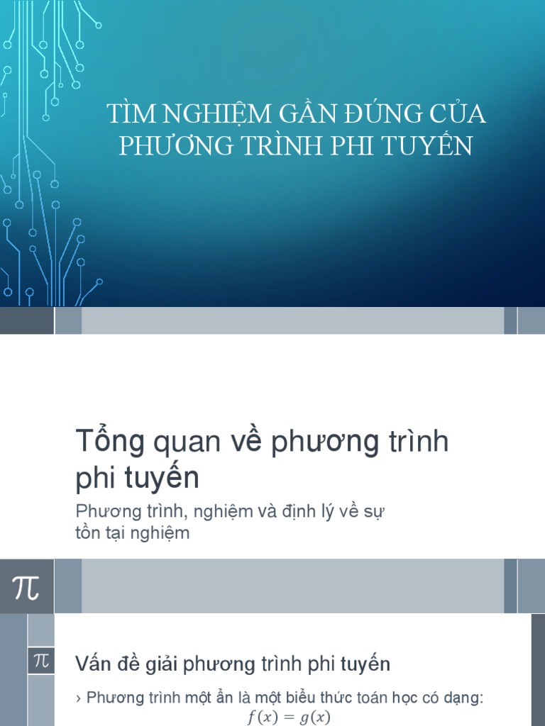 Nghiệm gần đúng pt phi tuyến | PDF