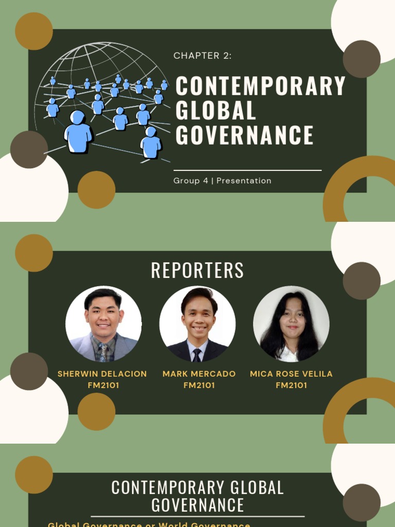 Contemporary Global Governance Overview | PDF | Globalization | Governance