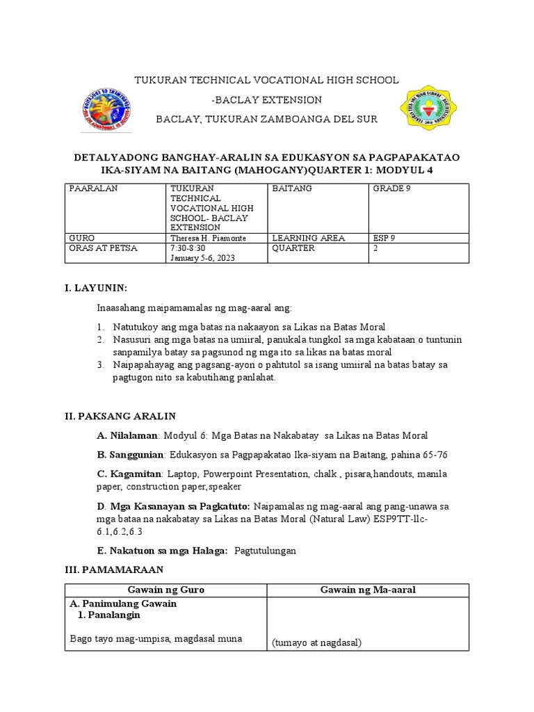 Esp 9 DLP 2nd Grading | PDF