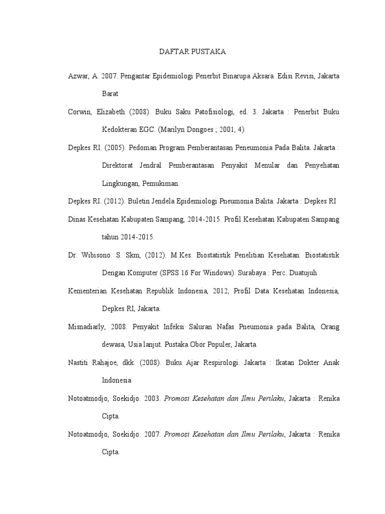 Daftar Pustaka | PDF | Pengembangan Diri | Kesehatan Holistik