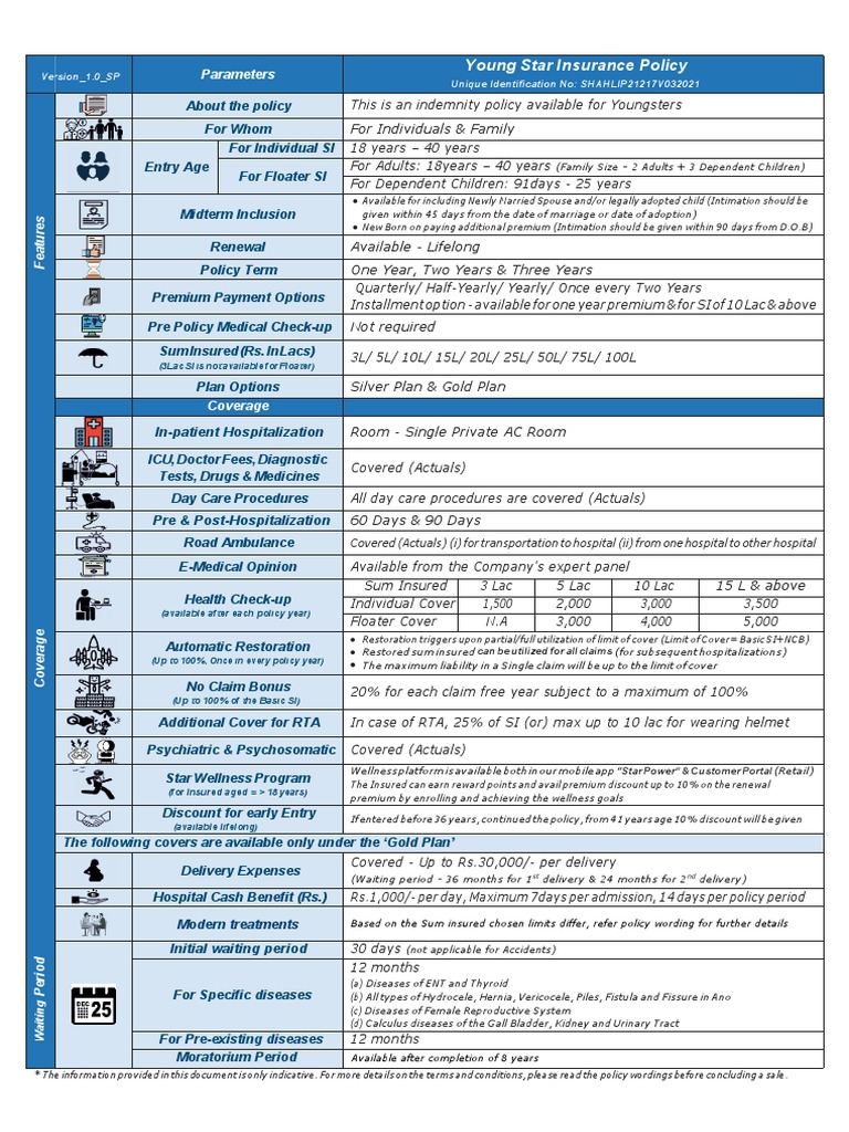Young Star Insurance Overview | PDF