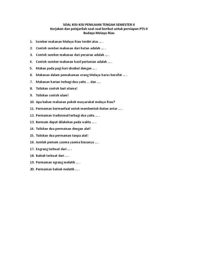 KLS 2 Kisi Kisi BMR | PDF | Olahraga & Rekreasi