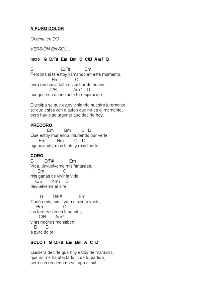 A Puro Dolor | PDF