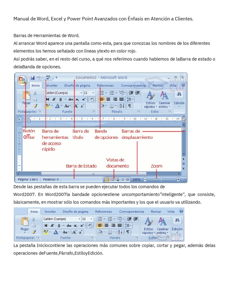 Manual de Word y Excel Avanzados PDF | PDF | Macro (informática) | Microsoft Word