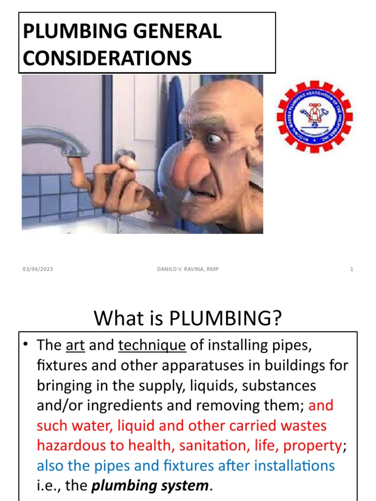 Plumbing General Considerations | PDF | Plumbing | Toilet