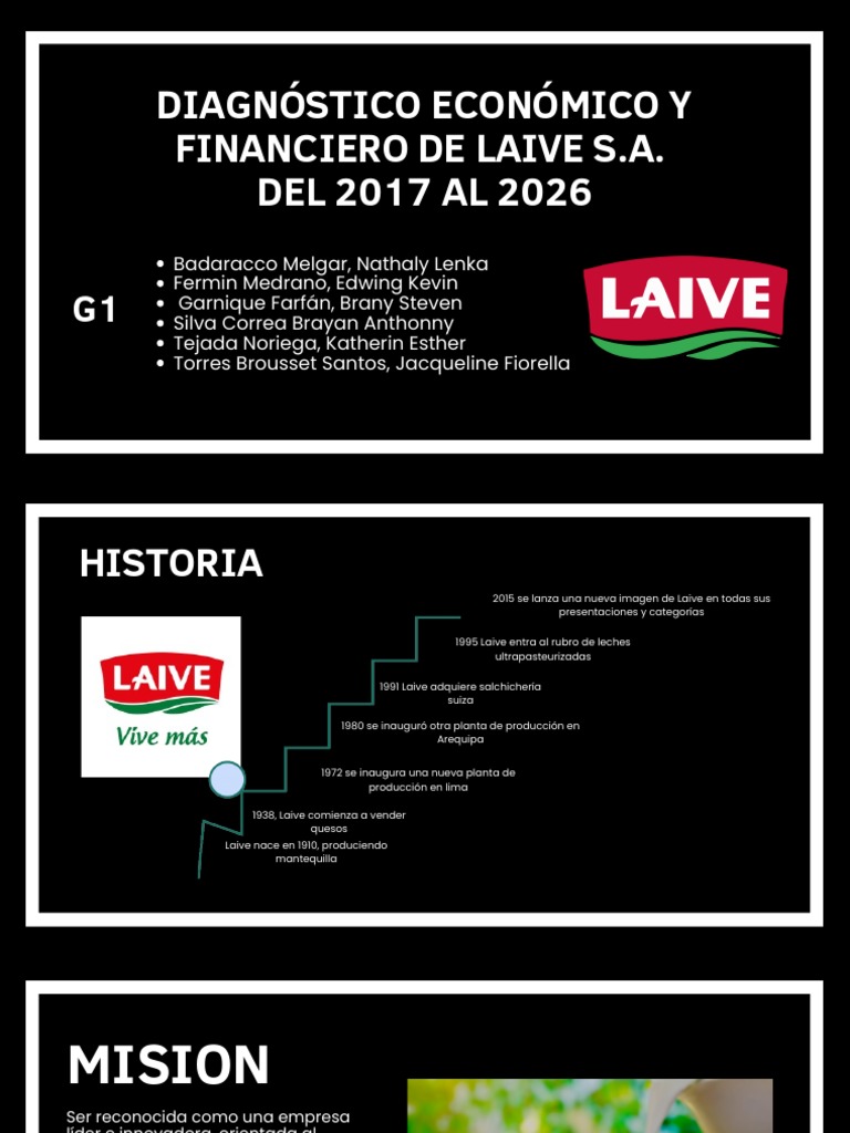 Diagnóstico Financiero de Laive S.A. 2017-2026 | PDF | Mercado ...