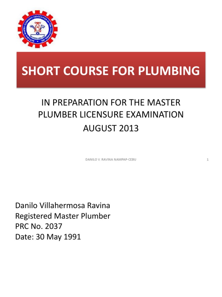 (Introduction) Short Course For Plumbing | PDF