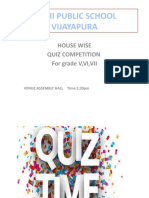 Rules For School Quiz Competition | PDF | Leisure
