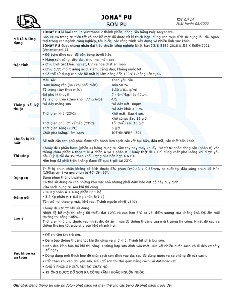TDS CN14. Jona Pu | PDF